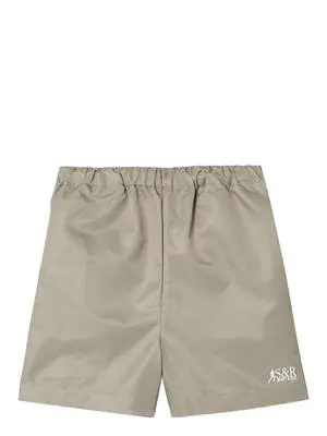 SPORTY & RICH Shell Shorts Mushroom