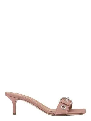 AeydĒ Ilvy Eyelet Grosgrain 55 Mm Mules - Pink