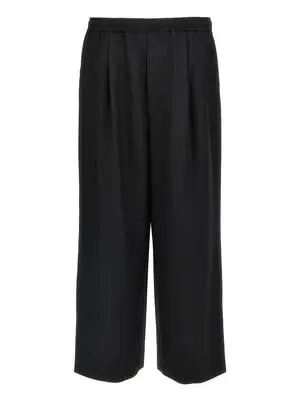 COMME DES GARҪONS HOMME Wool Wide-leg Trousers - Black