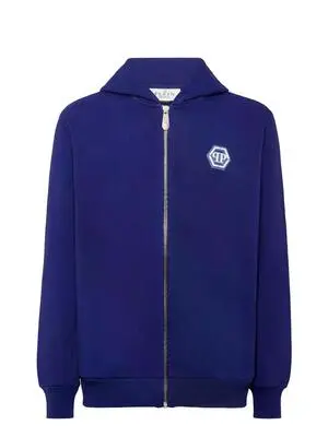 Philipp Plein Zip-up Hoodie - Blue