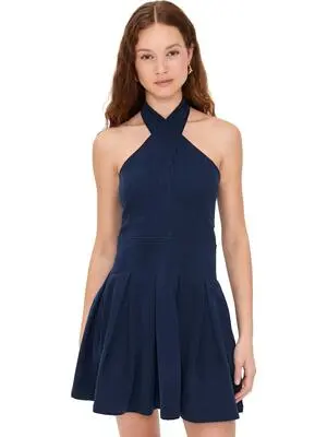 DL1961 Halter Mini Dress - Bright Navy (twill)