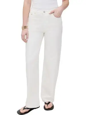 PARKE Classic Straight Leg Jeans - White