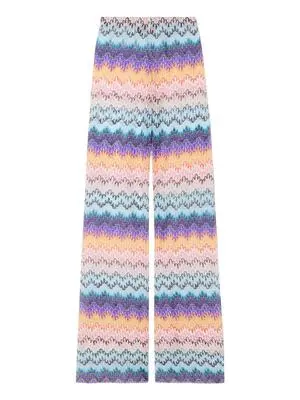 Missoni Printed Mesh Flared Pants - Multi