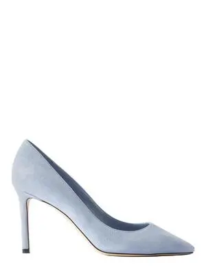 JIMMY CHOO Romy 85 Suede Pumps Blue