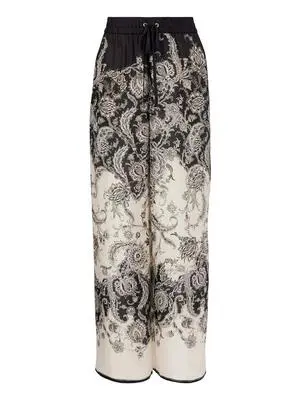 Zimmermann Rhiannon Paisley Silk Wide-leg Pants - Multicoloured