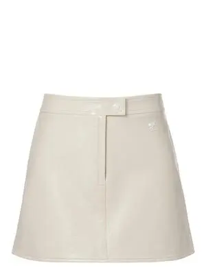 COURREGES Courrèges Reedition Faux Leather Miniskirt White