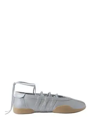 ADIDAS ORIGINALS Taekwondo Mei Metallic Leather Sneakers - Silver