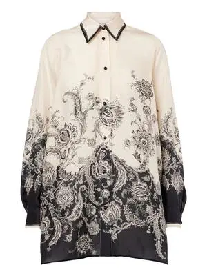Zimmermann Rhiannon Paisley Silk Shirt - Multicoloured