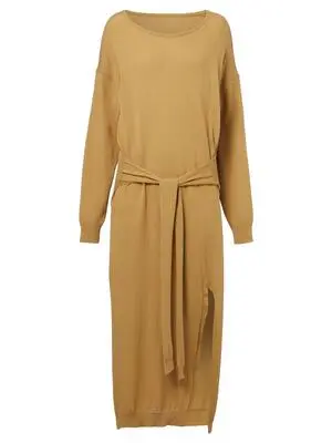 LEMAIRE Trompe-l'œil Cotton Midi Dress - Beige