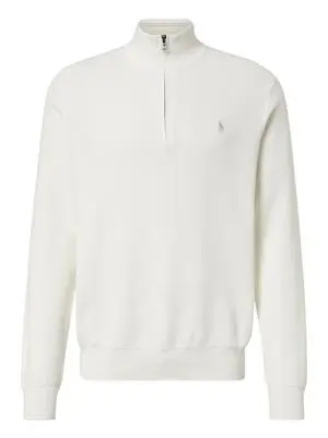 Ralph Lauren Half-zip Cotton Sweater - White