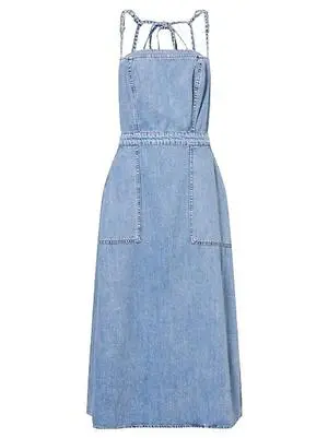 Good American Denim-blend Midi Dress - Indigo794