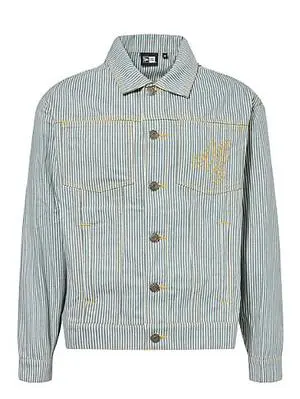 New Era Striped Denim Jacket - Multi