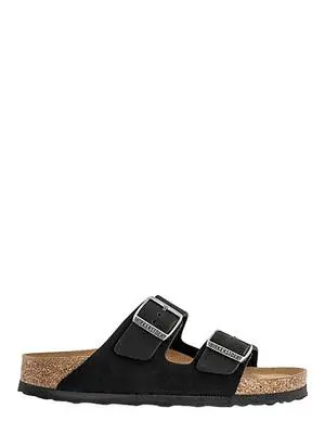 BIRKENSTOCK Arizona Leather Sandals - Black Nubuck Sfb