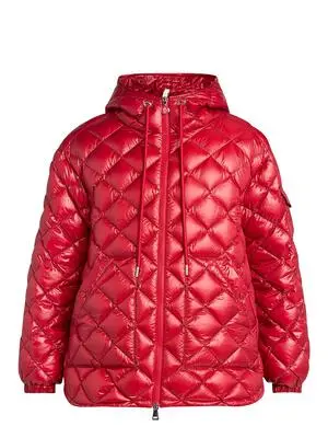 Moncler Short Padded Down Jacket - Medium Red