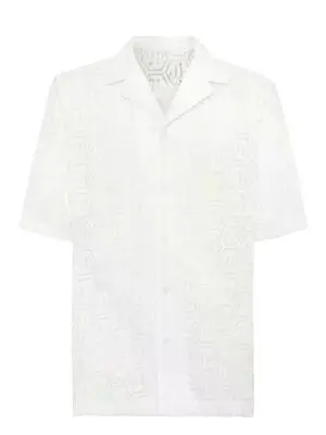 Philipp Plein Monogram-jacquard Shirt - White