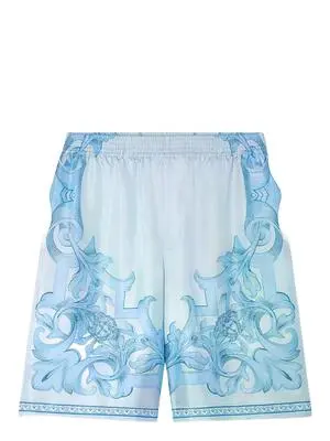 Versace Barocco-print Shorts - Grey