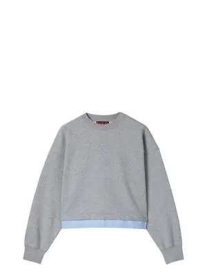 Gucci Cotton Jersey Sweatshirt With Embroidery - Grey