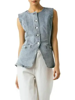 Blanknyc Classic Denim Vest - Summer Vibes