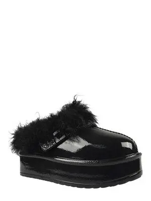 ZIGI Faux Fur Platform Slipper - Black O