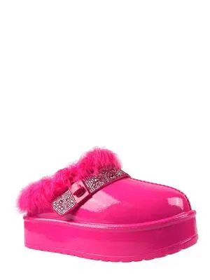 ZIGI Faux Fur Platform Slipper - Fuschia O