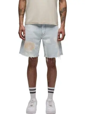 Hudson Jeans Clint Relaxed Denim Shorts - Bleached Cloud