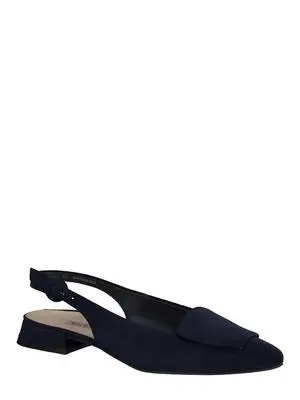 Paul Green Viola Slingback Pumps Blue Suede
