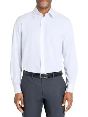 W.R.K Regular Fit Solid Performance Dress Shirt - White