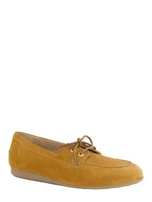 Paul Green Bayside Boat Shoe Camel Soft Suede