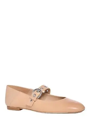 STUART WEITZMAN Supermoto Mary Jane Flats - Adobe