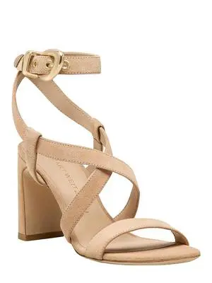 STUART WEITZMAN Maven 75 Block Heel Sandals Adobe