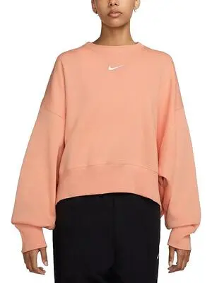 Nike Logo Oversized Sweatshirt - Apricot Algate/sail