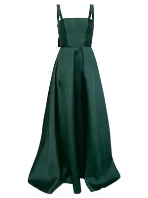 AMSALE Square-Neck Gown