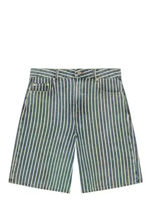 GANNI Striped Shorts - Blue