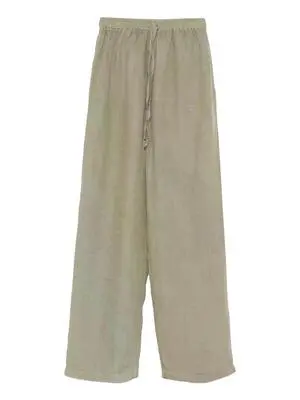 120% Lino Linen Trousers - Green