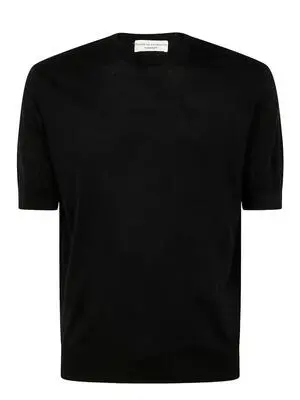 FILIPPO DE LAURENTIIS Knitted T-shirt - Black