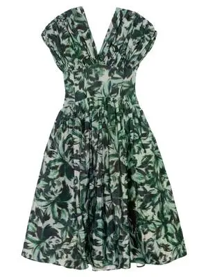 Amsale Drop-waist Corset Dress - Green