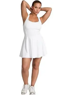 Victoria's Secret Vsx Incredible Coverage Racerback Tank Dress - White,ivory