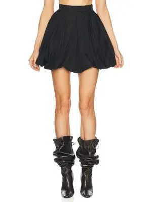 Alexandre Vauthier Poplin Mini Skirt - Black