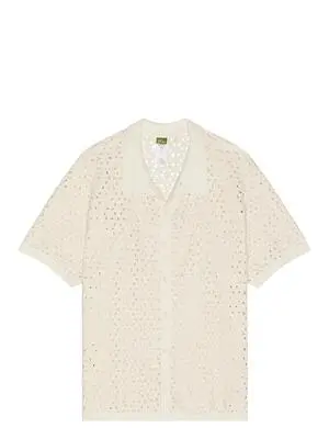 Agua Bendita Jared Shirt In Cream In Cream - Grey