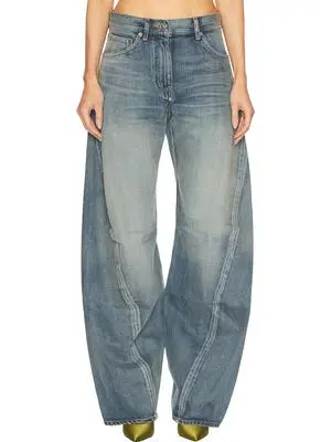 Versace Wide Leg Jeans - Medium Blue