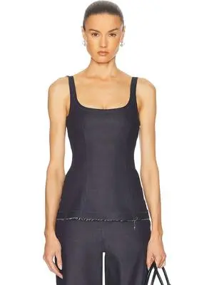 Marni Denim Tank Top - Blublack