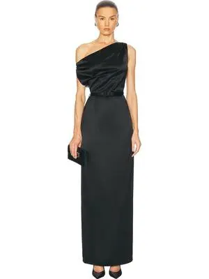 SANS FAFF Parker Off The Shoulder Maxi Dress - Black