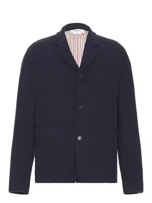 Thom Browne Sack Wool Jacket - Navy