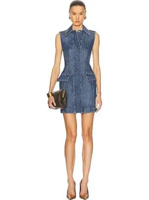 Sportmax Carabo Denim Dress - Navy