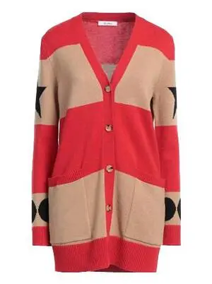Max Mara Cardigan In Wool And Cashmere - Red
