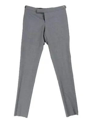 Thom Browne Wool Blend Straight Leg Pants - Grey