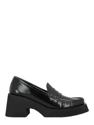 PALOMA BARCELO Leather Penny Loafers - Black