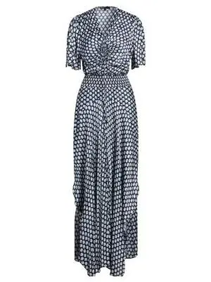 Maje Floral Print Maxi Dress - Navy