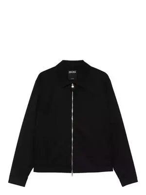 Zegna Zip-up Jacket - Black