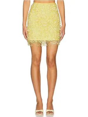 MARIANDREE GAITAN Paula Mini Skirt - Yellow